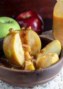 Inside Out Caramel Apples - Chocolate with Grace
