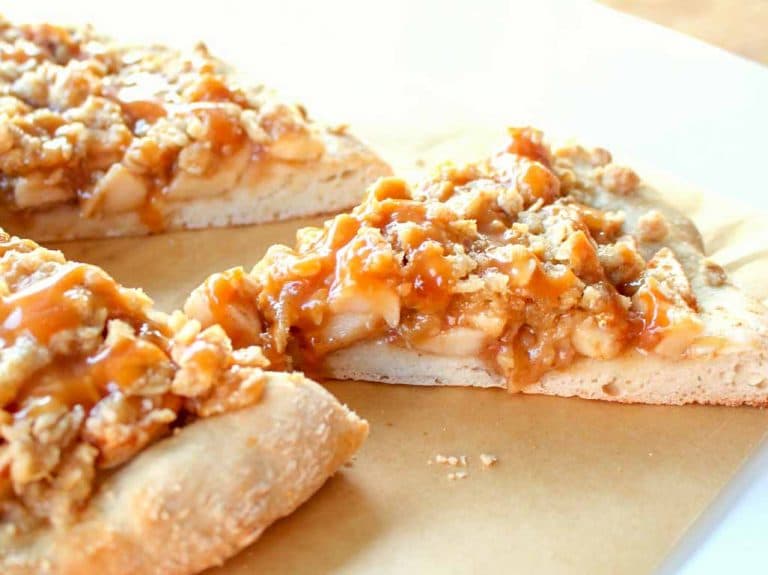 Caramel Apple Dessert Pizza - Chocolate with Grace
