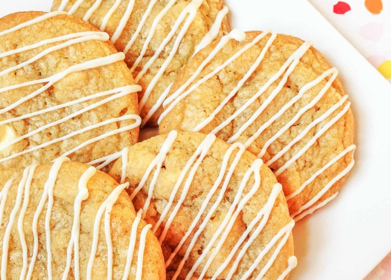 White Chocolate Chip Lemon Cookies - Chocolate with Grace