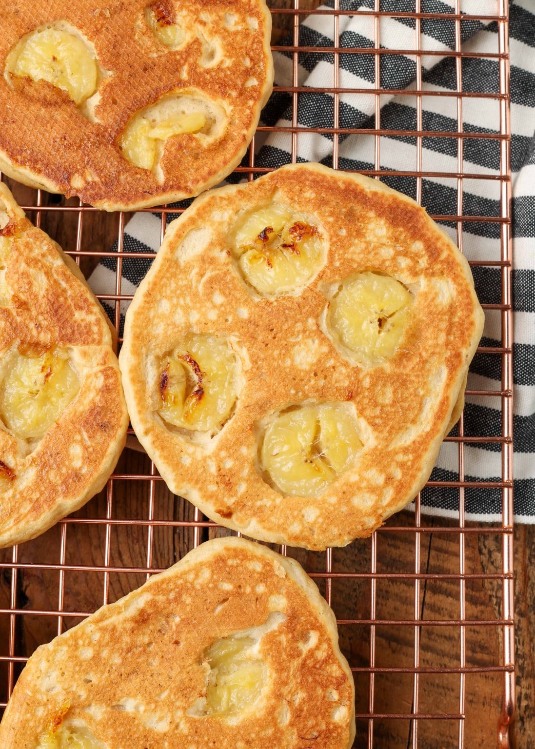 Peanut Butter Banana Pancakes - Chocolate with Grace