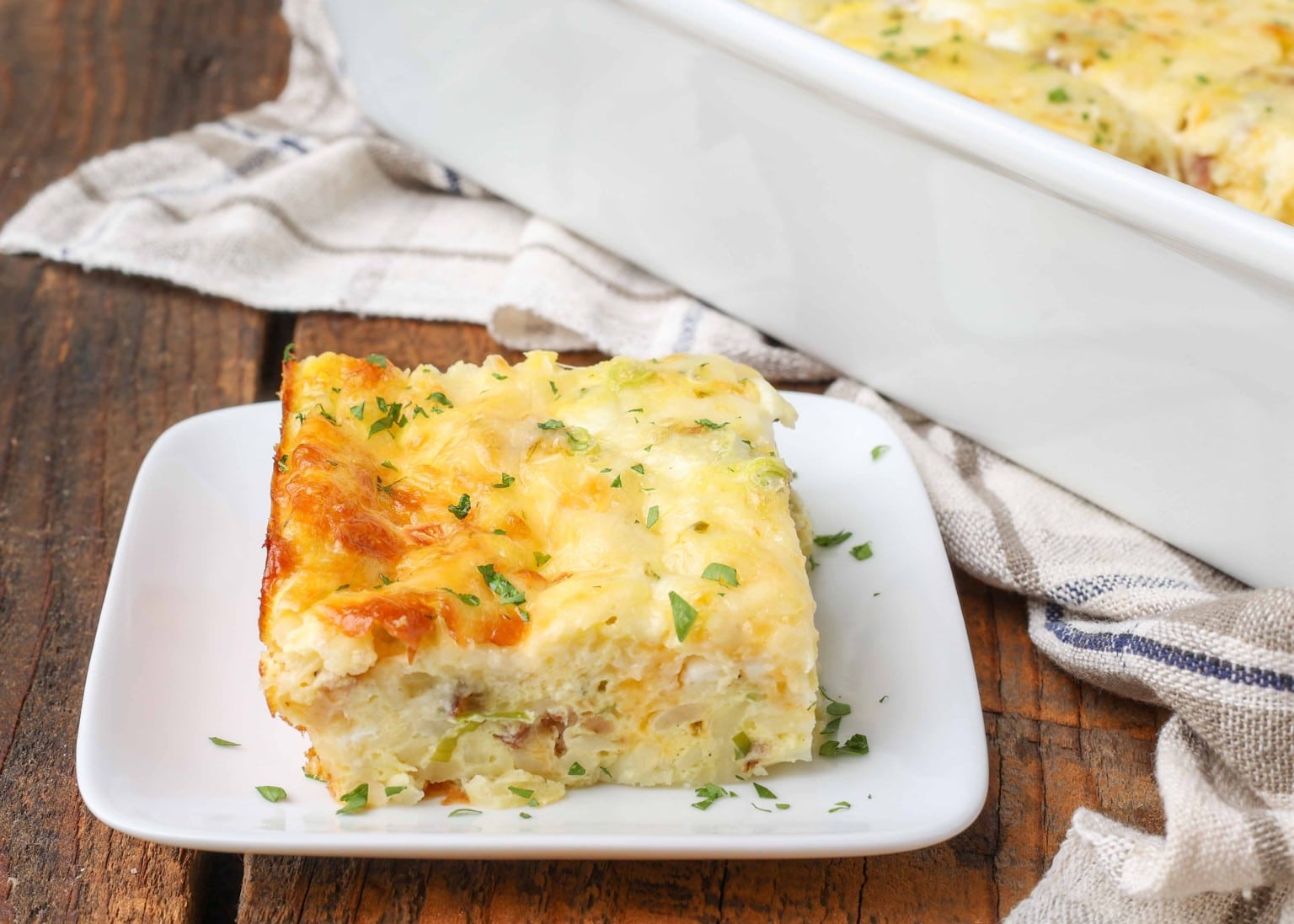 Amish Breakfast Casserole - Chocolate with Grace