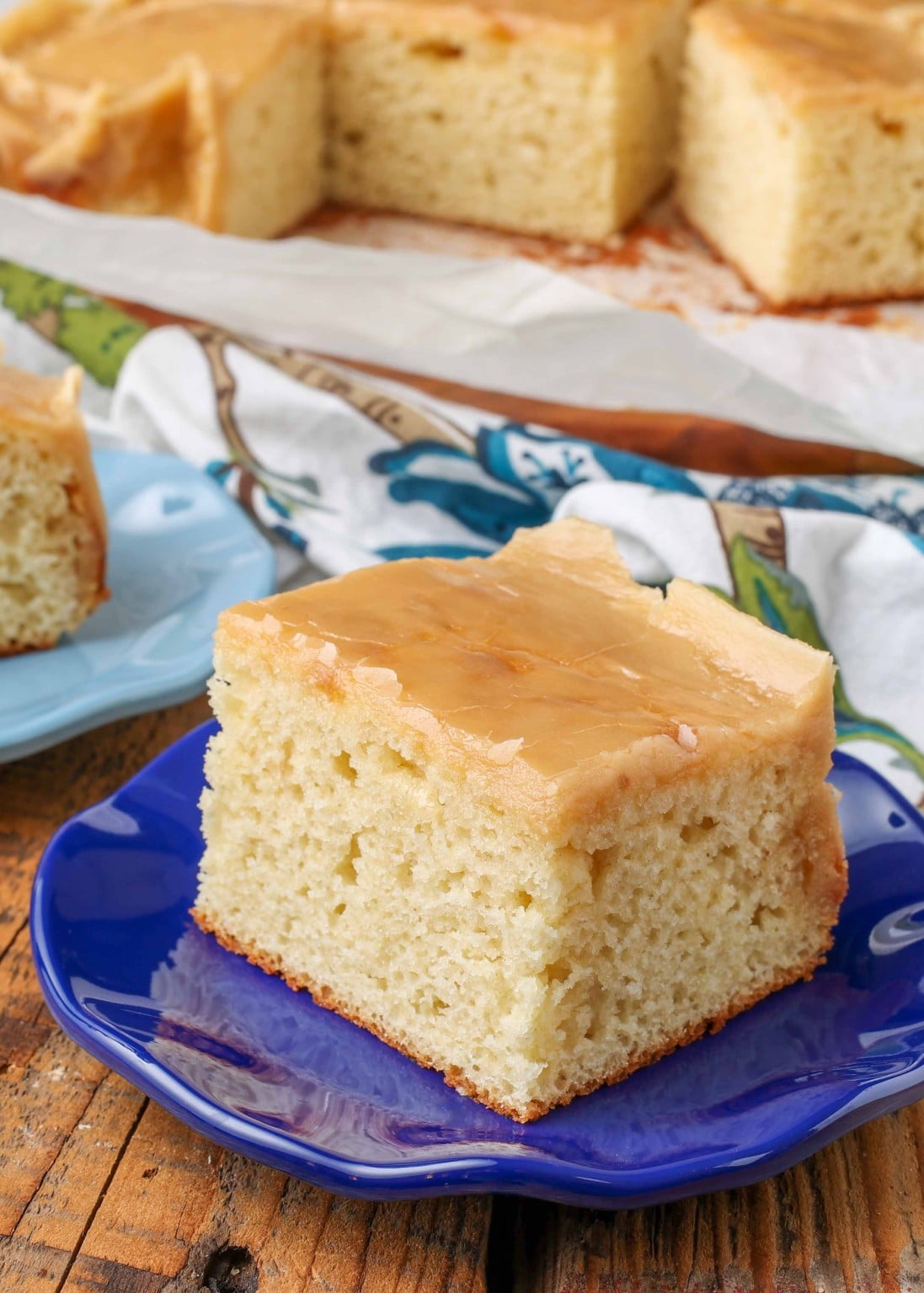 Buttermilk Cake with Caramel Icing - Chocolate with Grace
