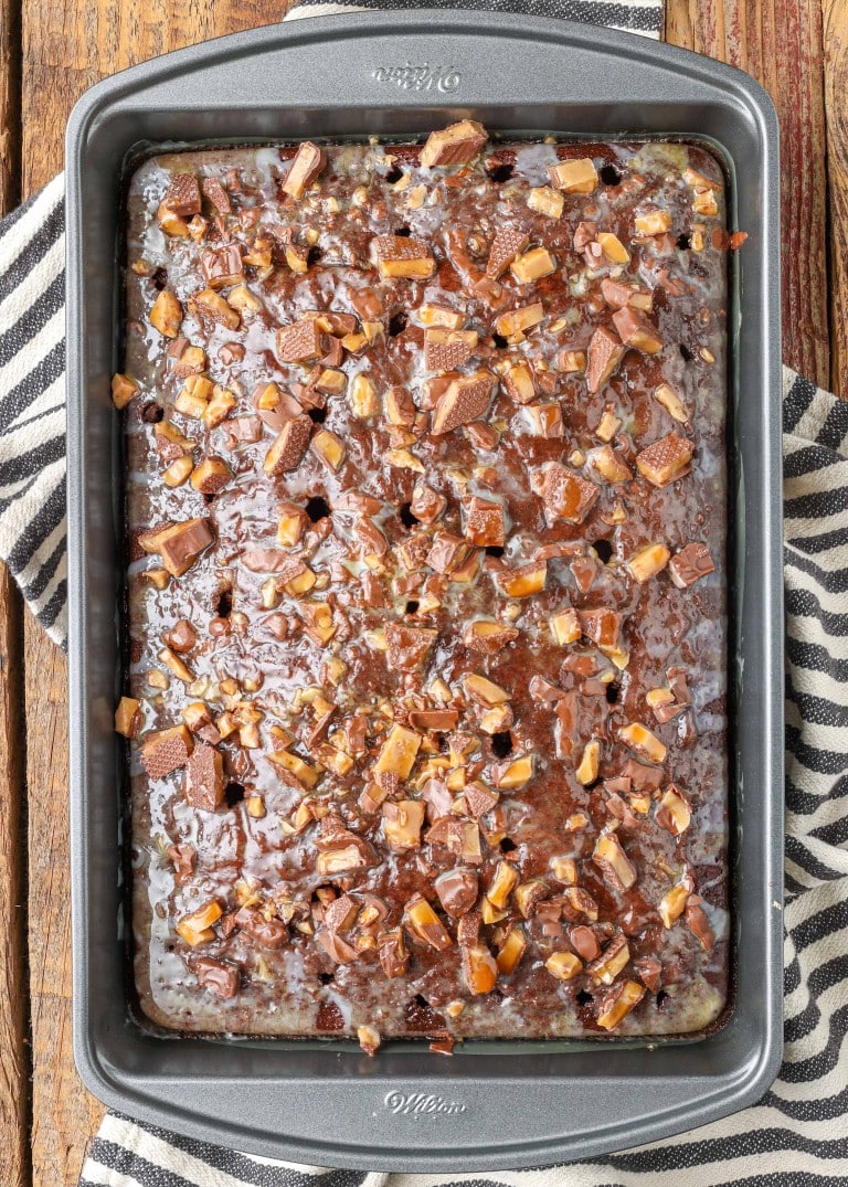 Heath Bar Cake - Chocolate with Grace