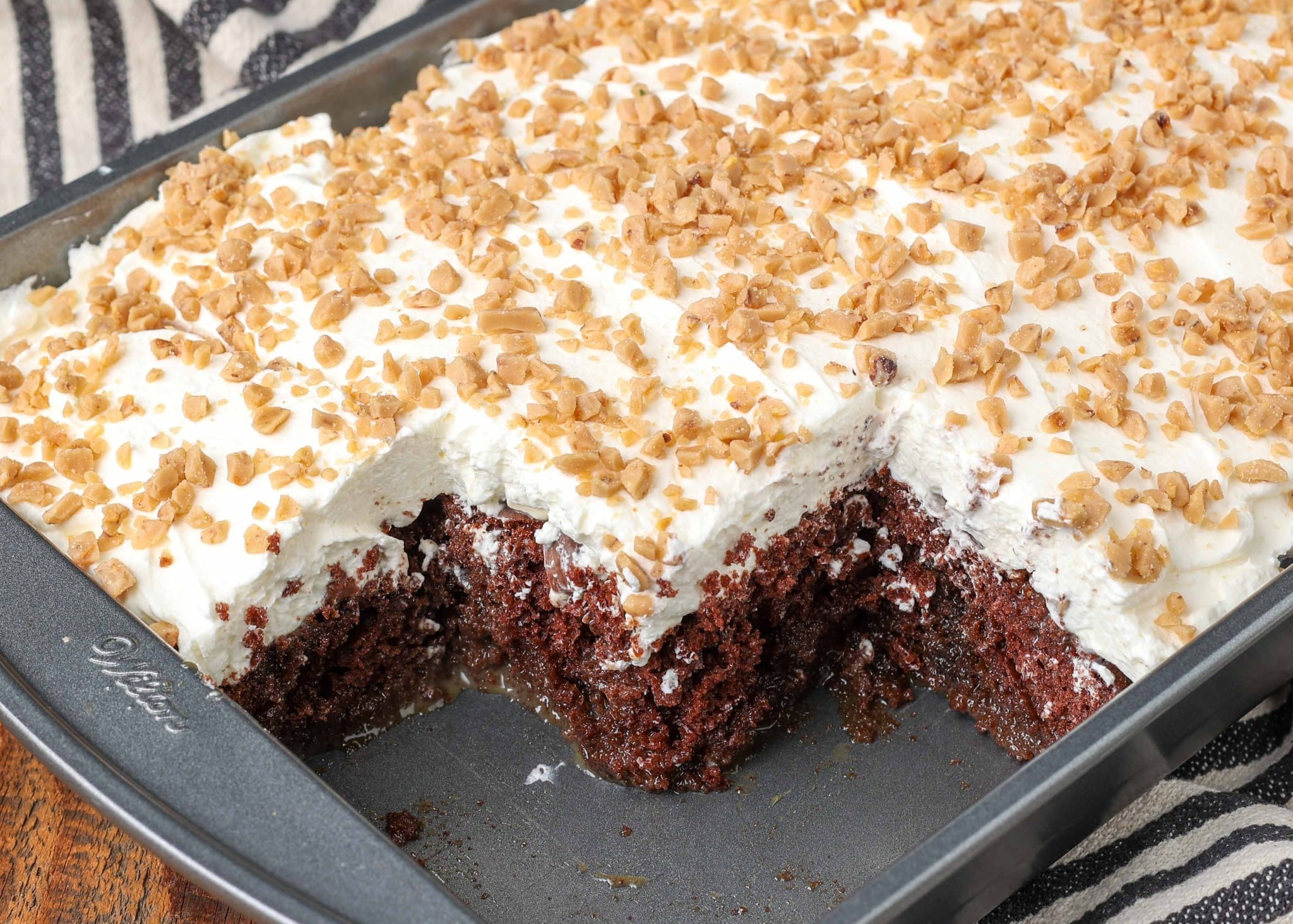 Heath Bar Cake - Chocolate with Grace