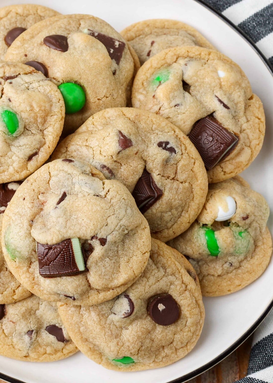 Loaded Mint Cookies - Chocolate with Grace