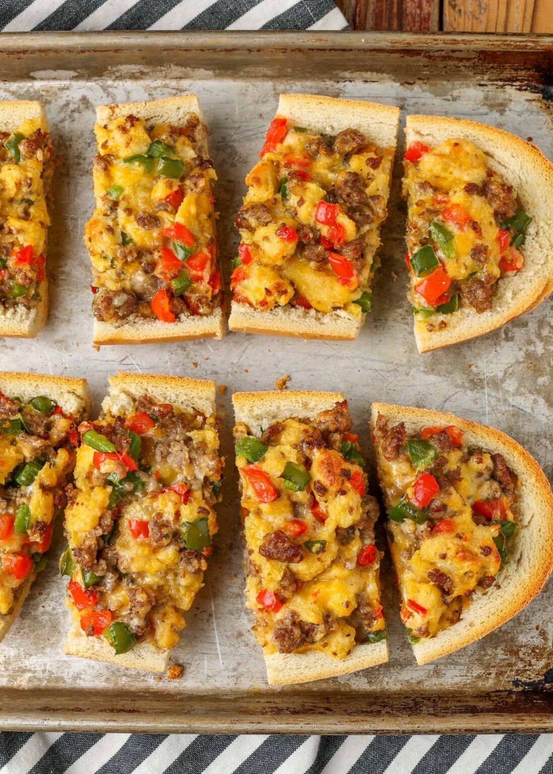 Sausage Stuffed French Bread - Chocolate with Grace