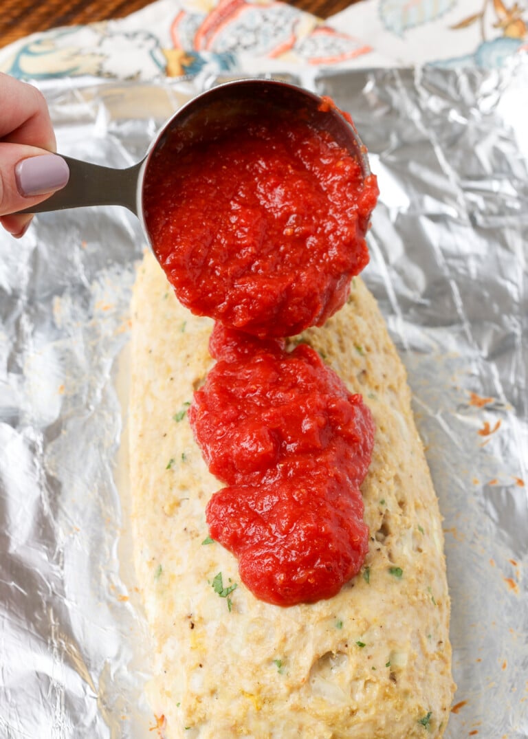 Chicken Parmesan Meatloaf - Chocolate with Grace