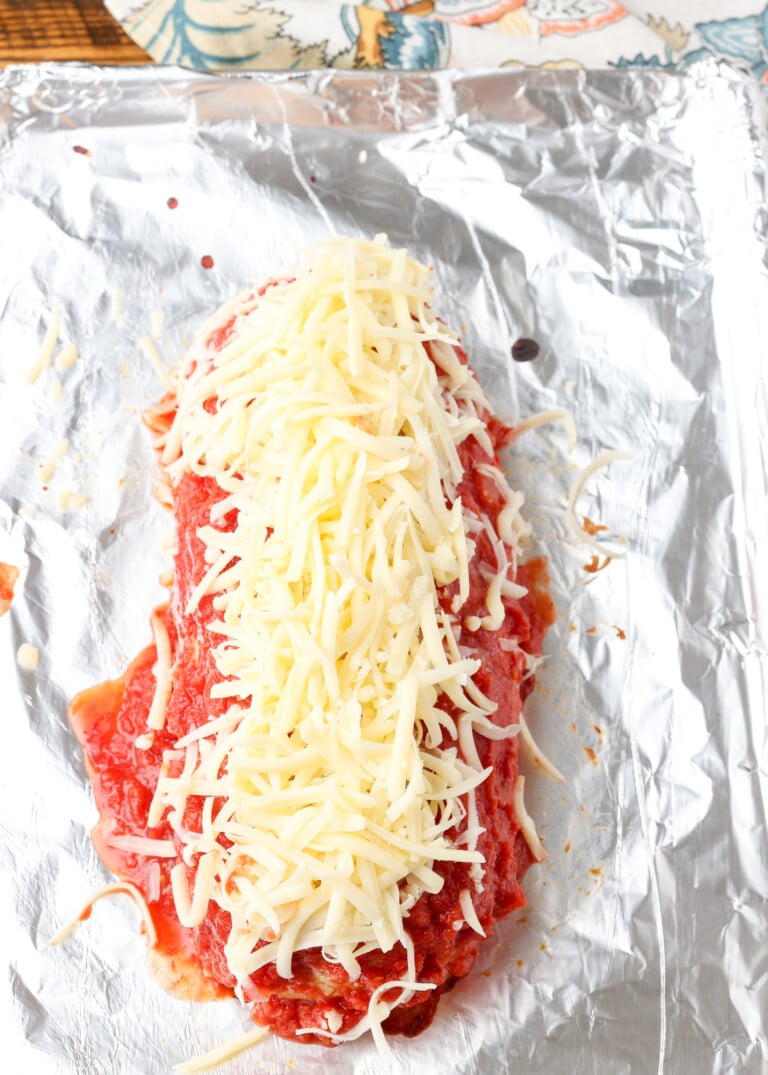 Chicken Parmesan Meatloaf - Chocolate with Grace