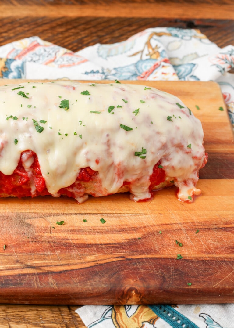 Chicken Parmesan Meatloaf - Chocolate with Grace