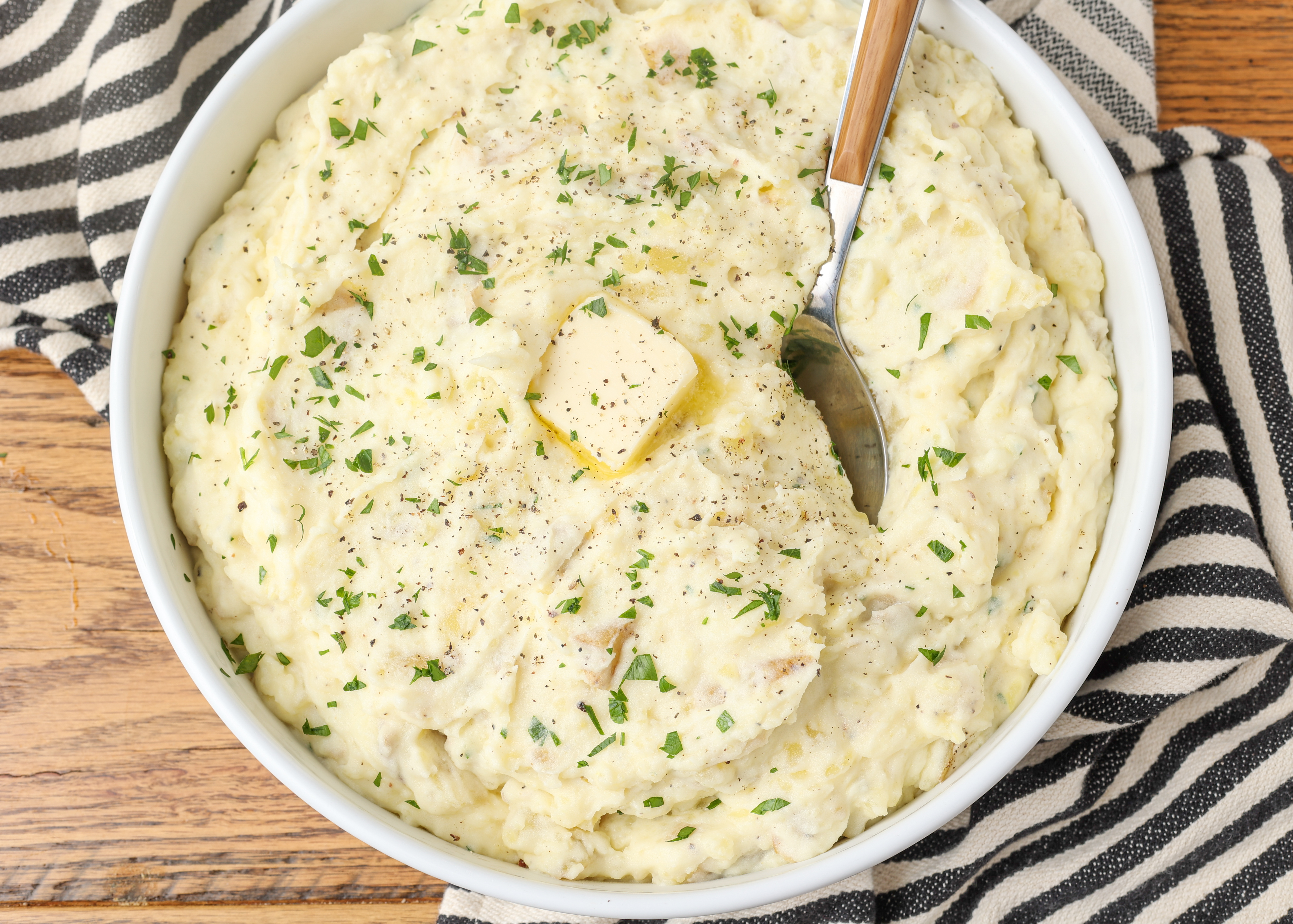 Cream Cheese Mashed Potatoes - Chocolate with Grace
