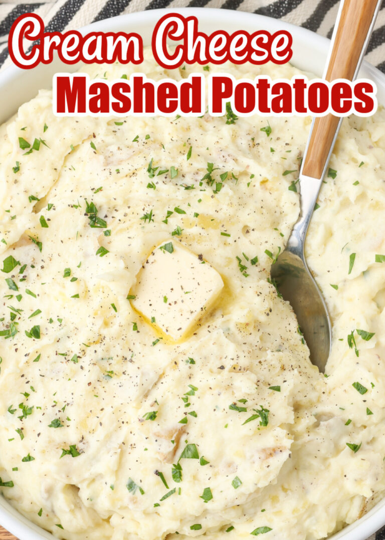 Cream Cheese Mashed Potatoes - Chocolate with Grace